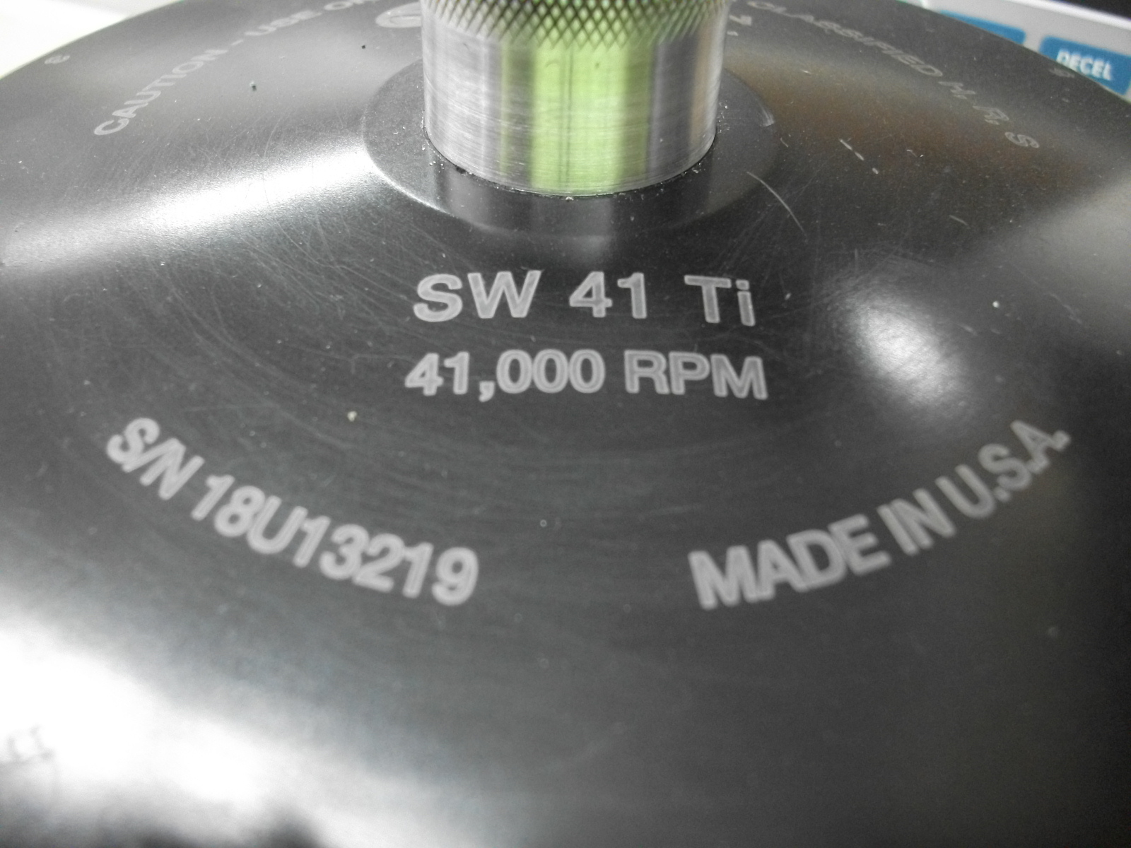 Centrifuge Rotors: Beckman Coulter SW 41 Ti Rotor